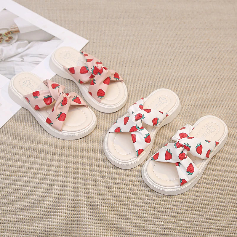 Strawberry Slides for Girls – Jadey's Closet